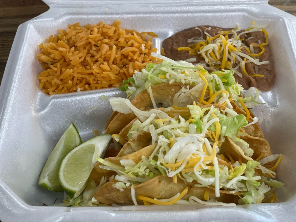 Crunchy Shredded Beef Taco Combo | PAPI'S TACOS AND MORE